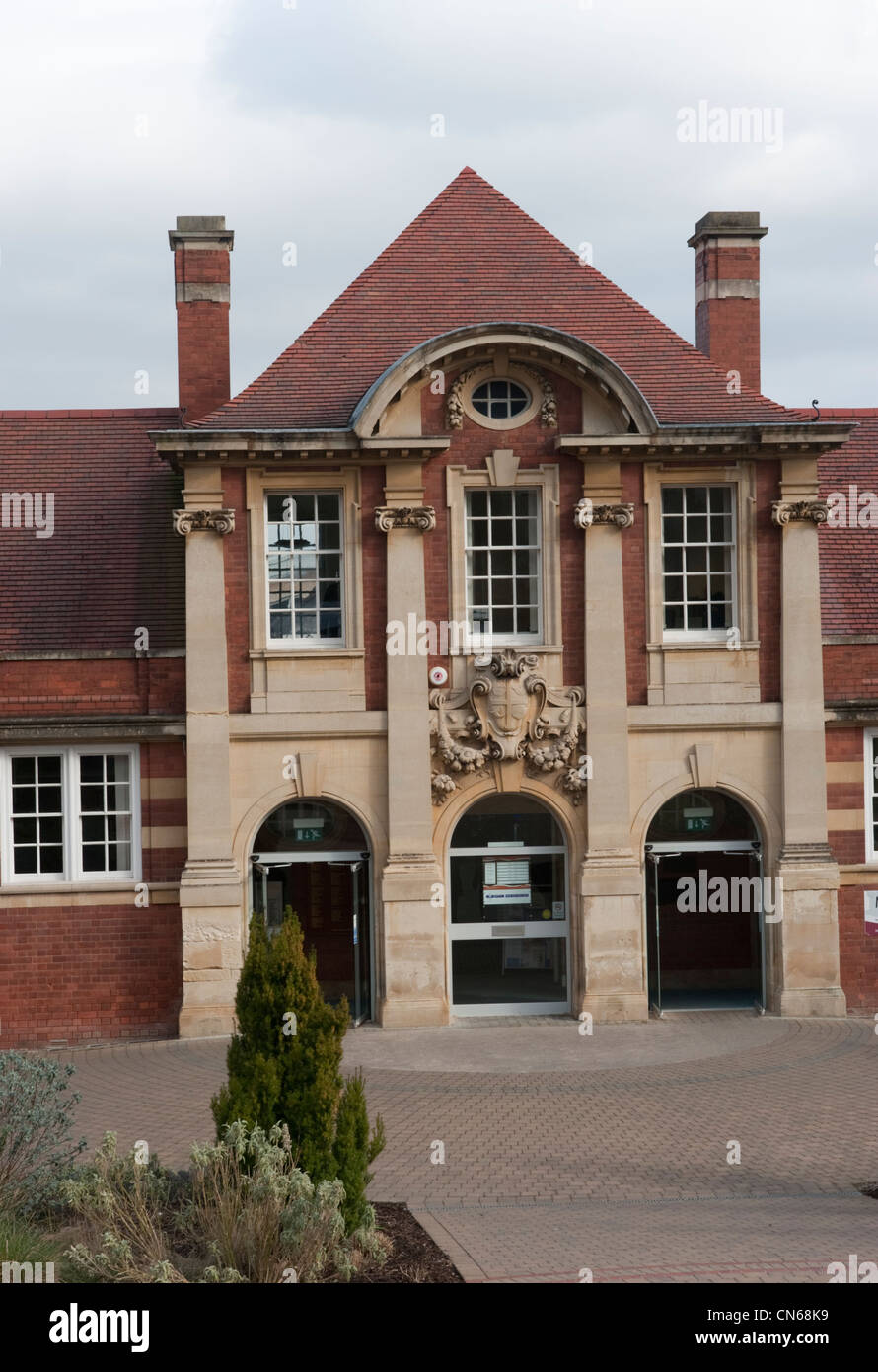 Main entrance to Malvern library Stock Photo - Alamy