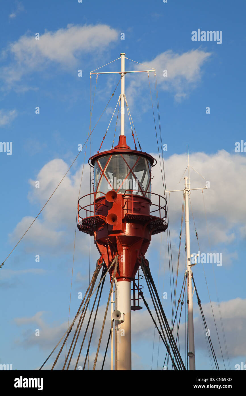 Floating lighthouse in the Copenhagen harbor Stock Photo - Alamy