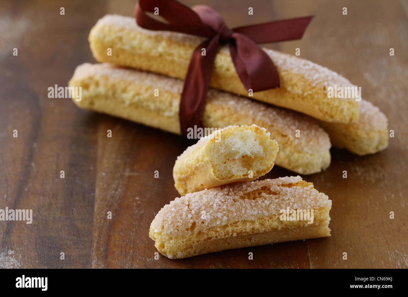Traditional Italian cookies savoiardi Stock Photo - Alamy
