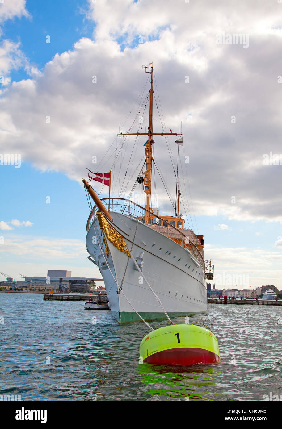 Danish Royal yacht in the Copenhagen harbor Stock Photo - Alamy