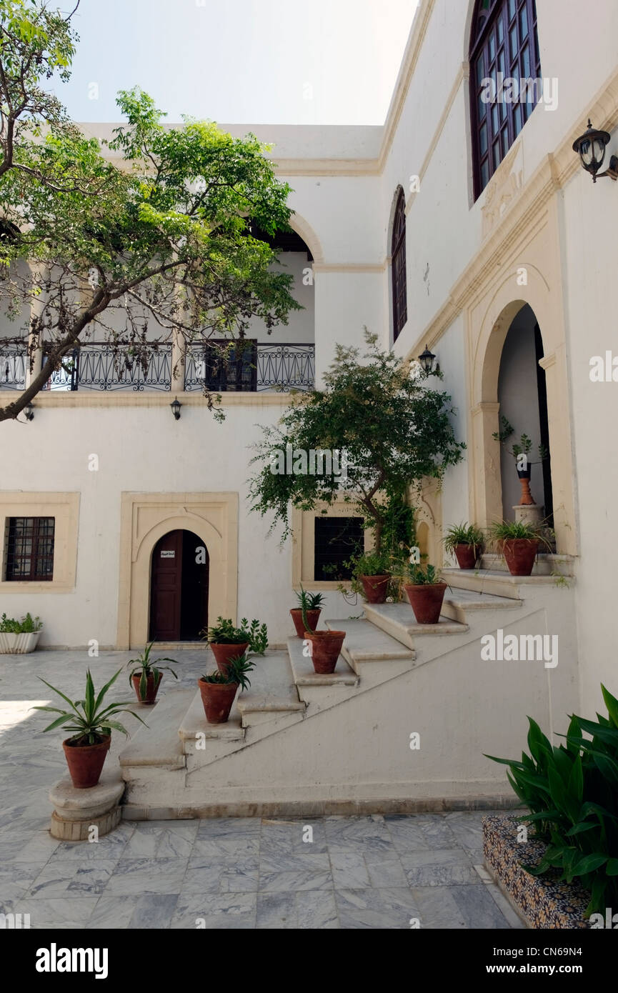 Old stone paved courtyard in hi-res stock photography and images - Alamy