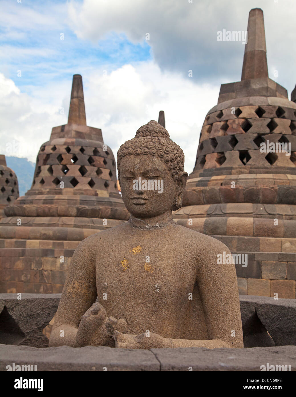 Borobodur temple on Java island in Indonesia Stock Photo - Alamy
