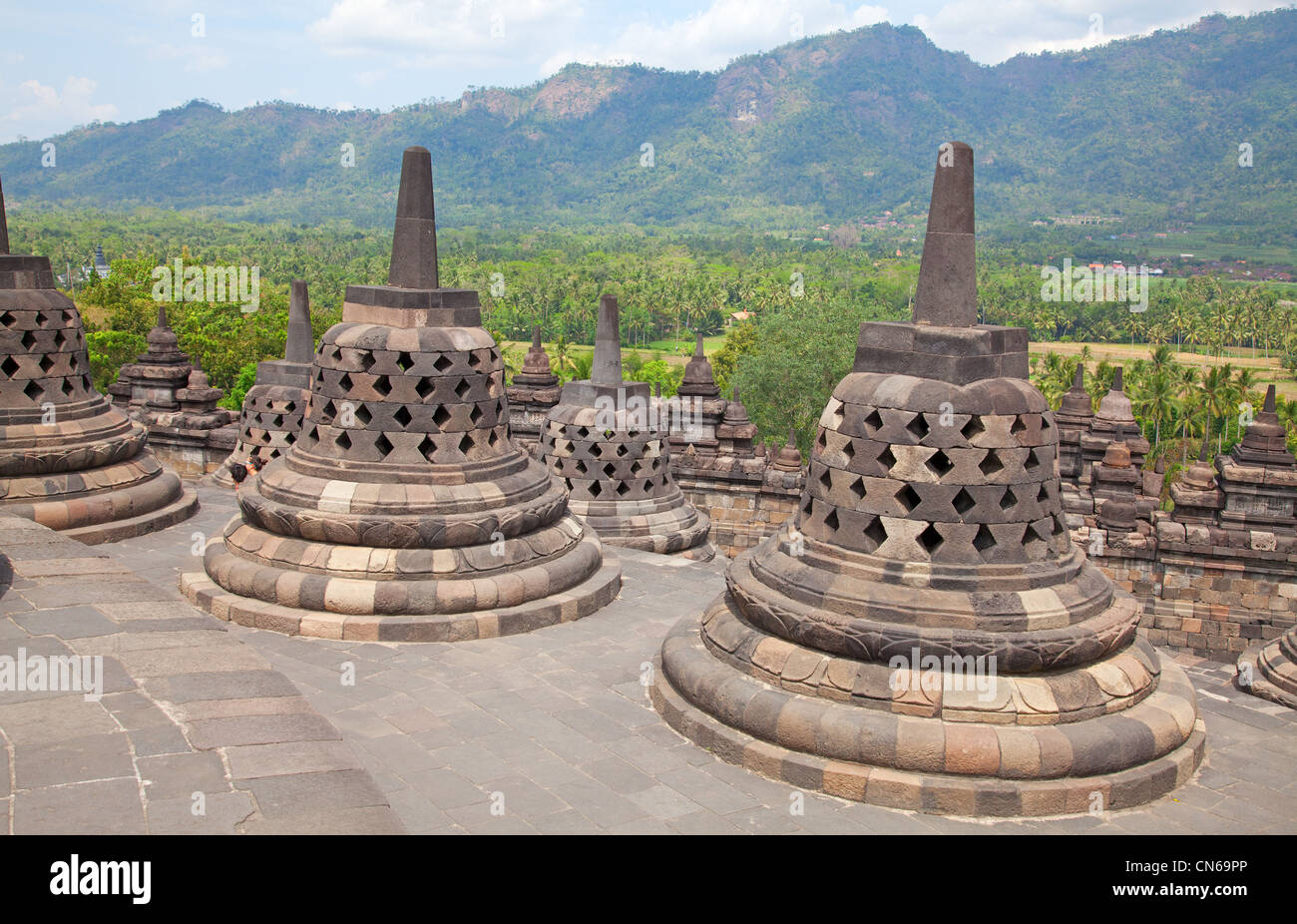 Borobodur temple on Java island in Indonesia Stock Photo - Alamy