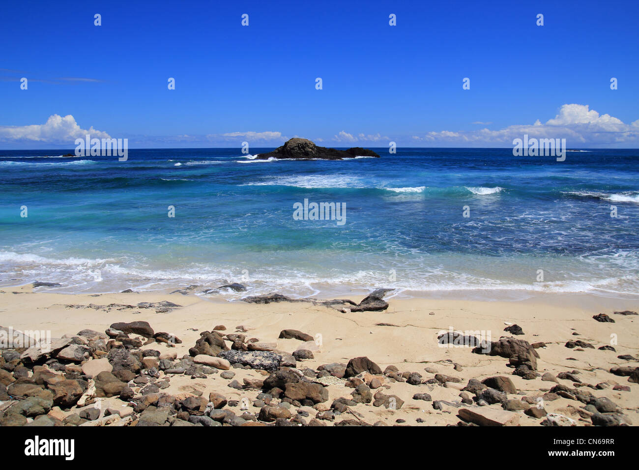 Beach in islands, Indonesia Stock Photo - Alamy