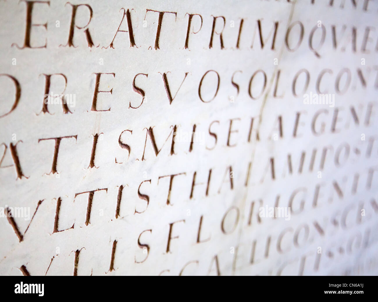Roman calligraphy carving hi-res stock photography and images - Alamy