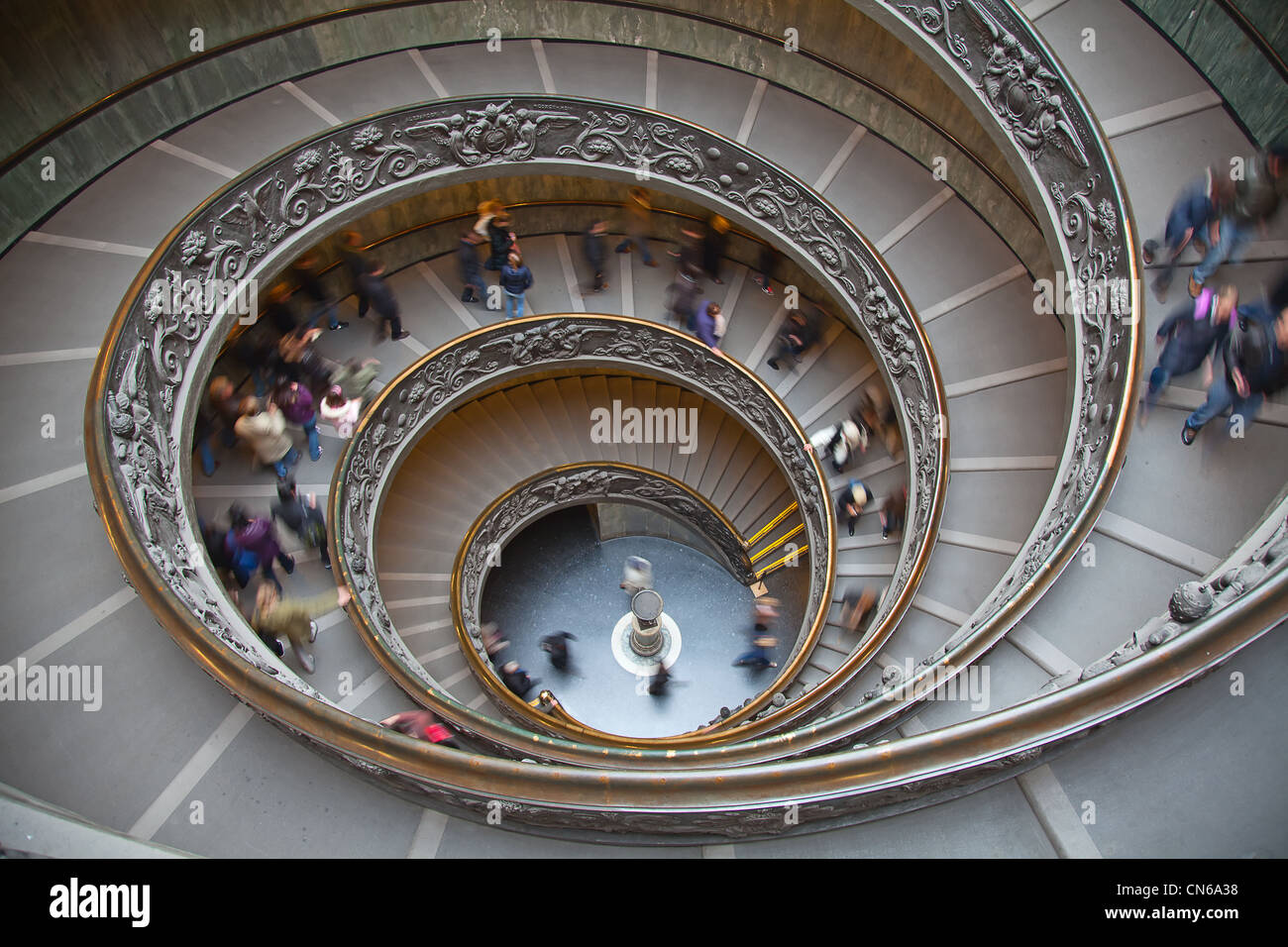 Italy. Rome. Vatican. A double spiral staircase Stock Photo - Alamy