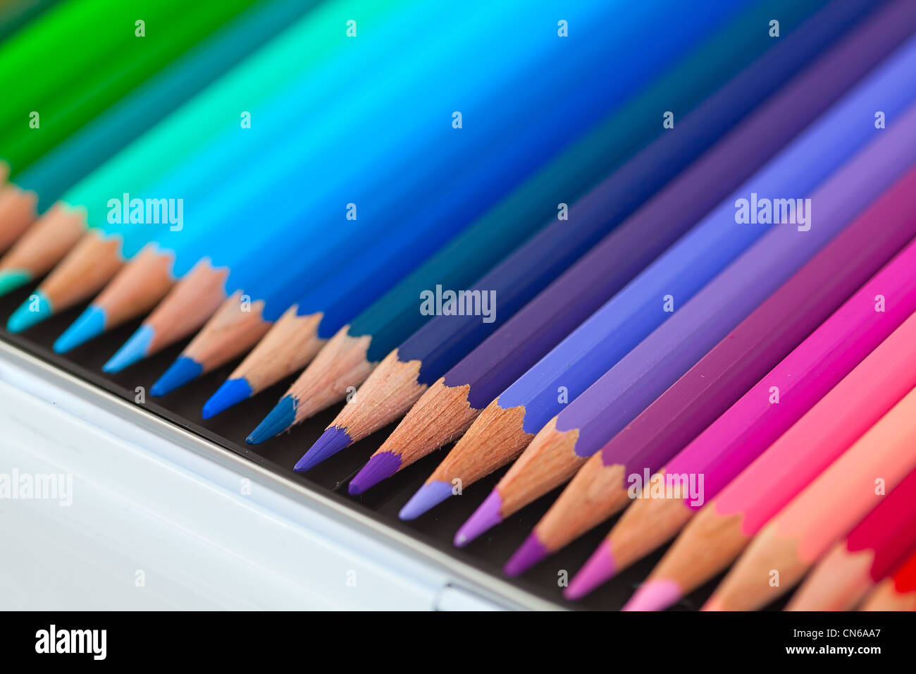 Set of colored pencils Stock Photo - Alamy
