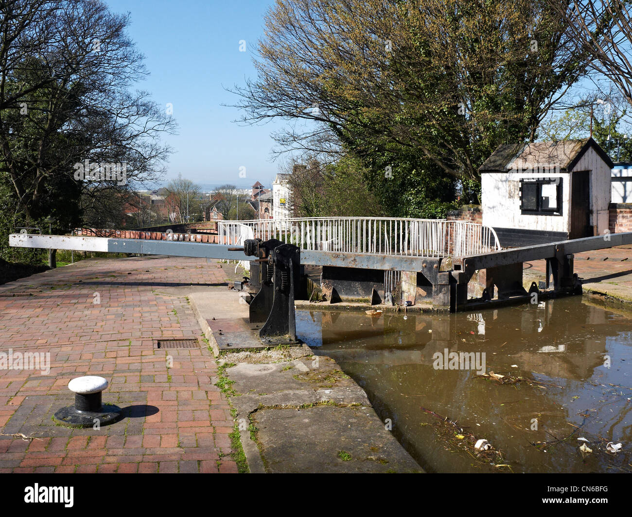 Northgate lock in Shropshire Union Canal in Chester Cheshire UK Stock ...