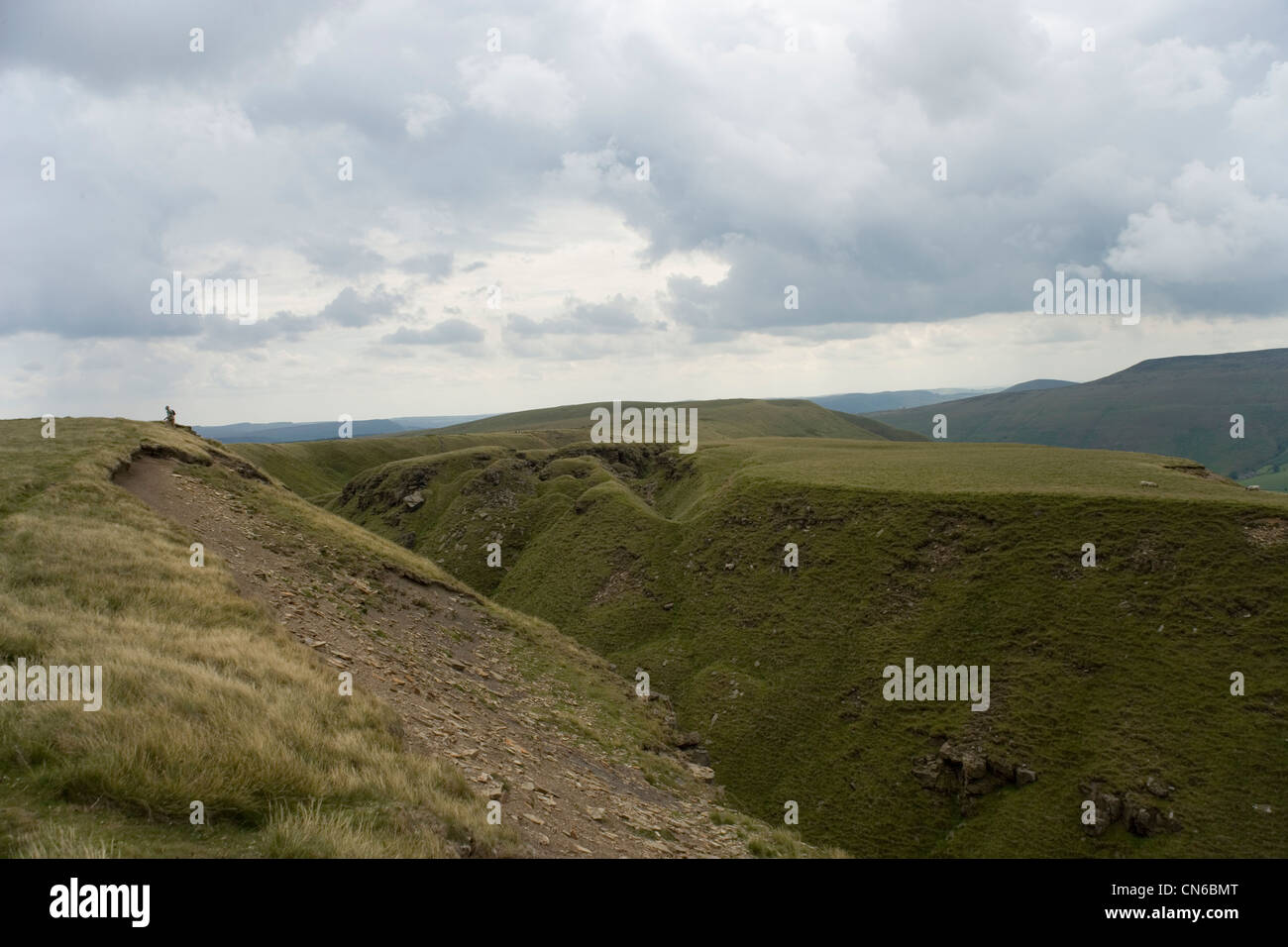 Alport Castles and Alport Valley in Derbyshire in the Peak District ...