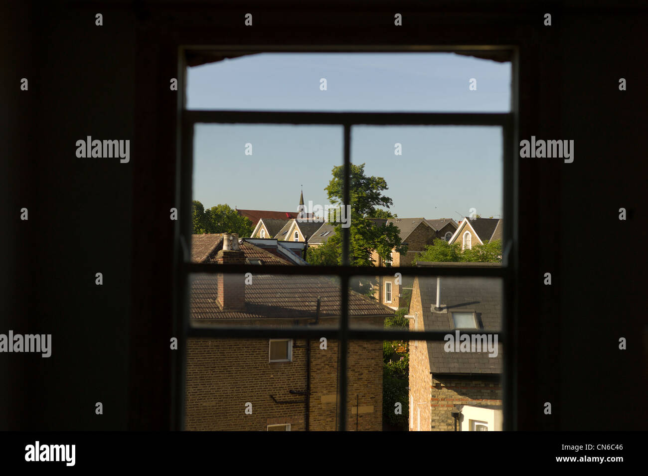 London window view hi-res stock photography and images - Alamy