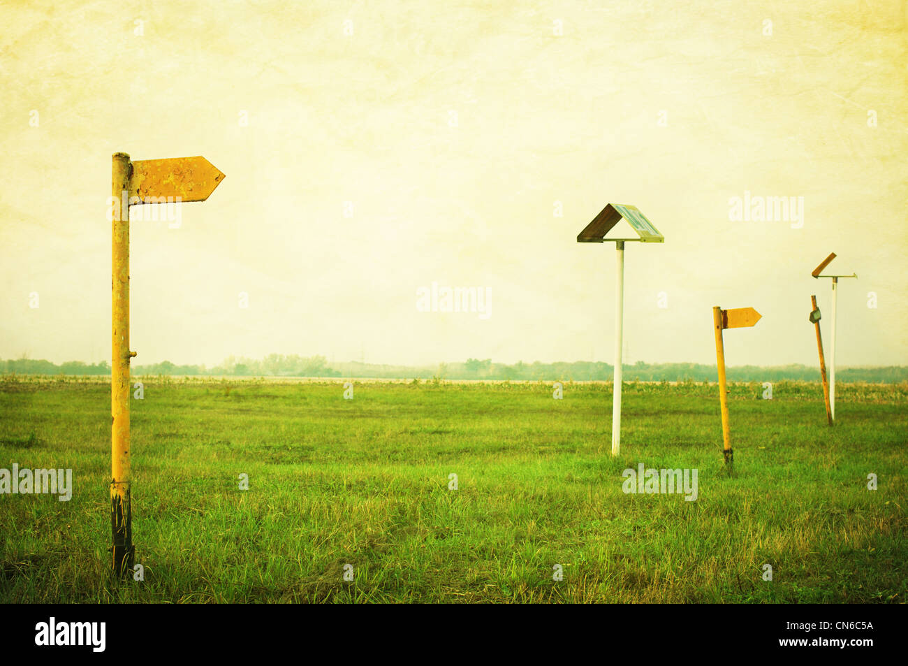 Colorful signposts hi-res stock photography and images - Alamy