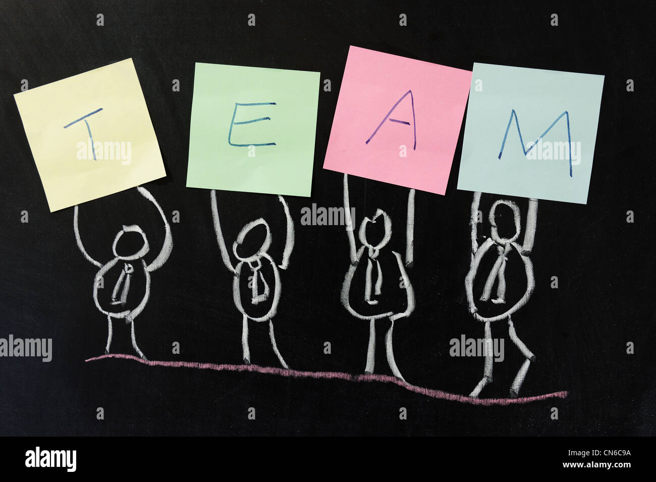 Teamwork chalk drawing hi-res stock photography and images - Alamy