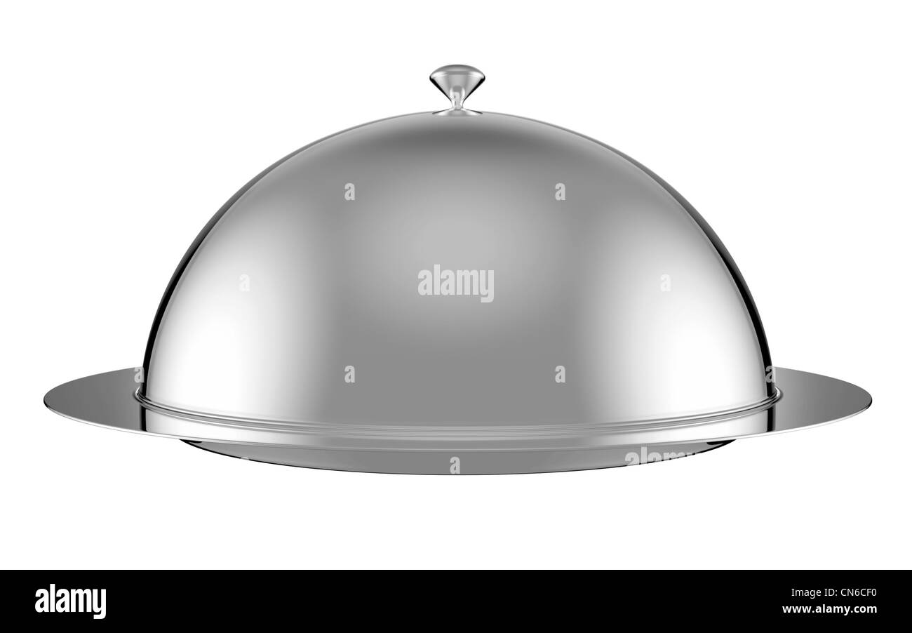 Restaurant cloche with lid - clipping path included Stock Photo - Alamy
