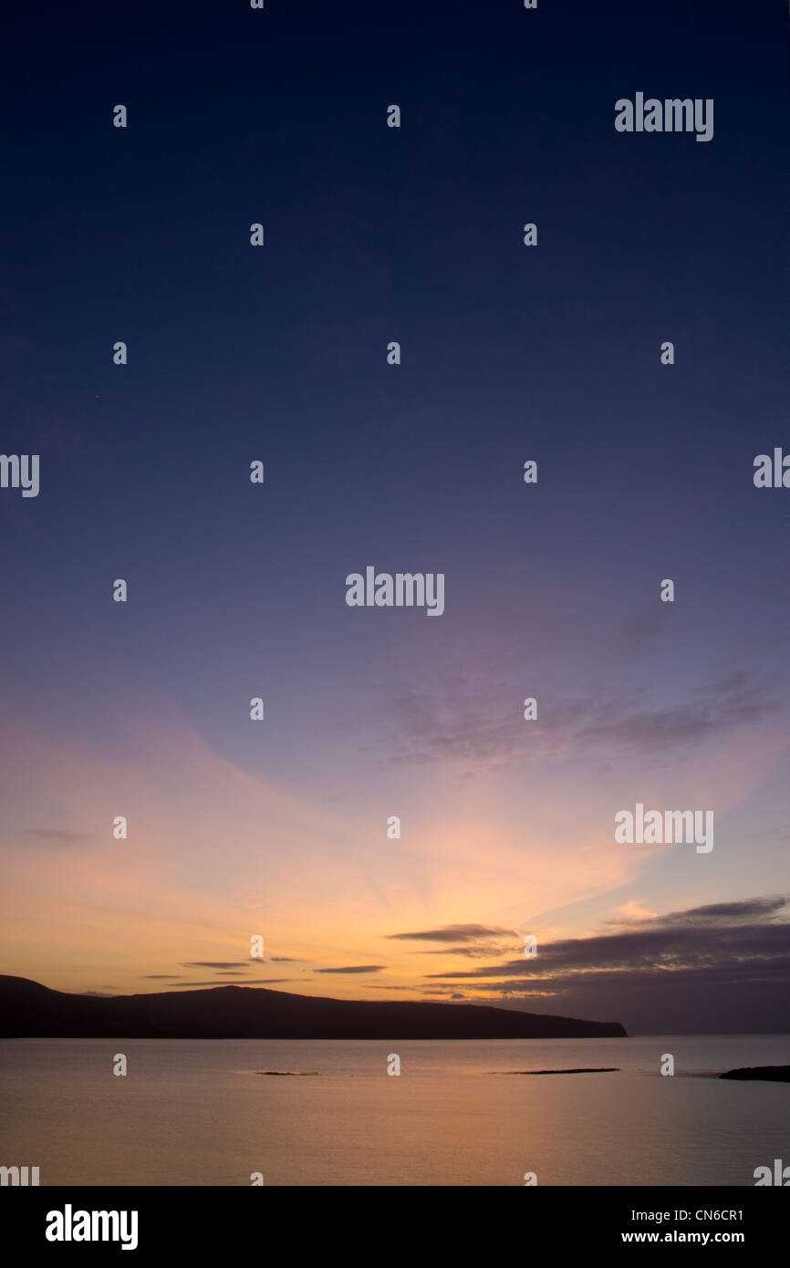 Coral beach sunset Skye Stock Photo - Alamy