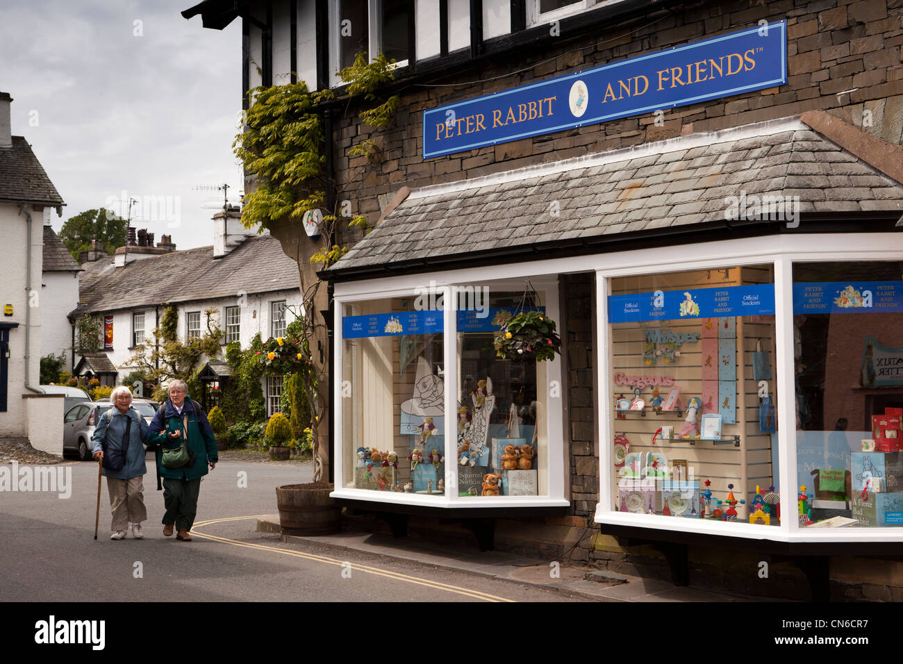 UK, Cumbria, Lake District, Hawkshead, Peter Rabbit and Friends Beatrix ...