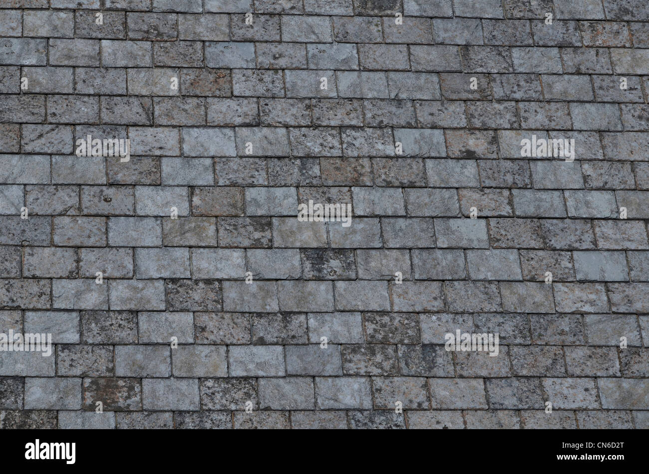 Detail of slate roof on Cornish building Stock Photo - Alamy