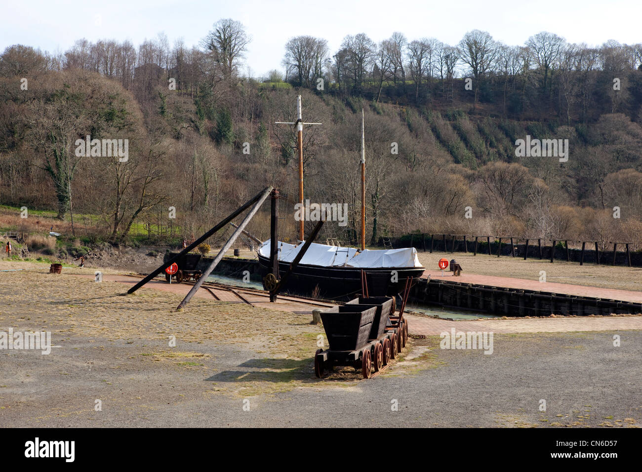 Morwellham Quay in Devon England Stock Photo - Alamy