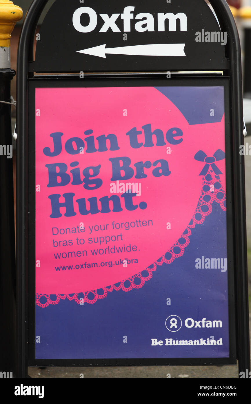 advertising for oxfams bra campaign Stock Photo - Alamy