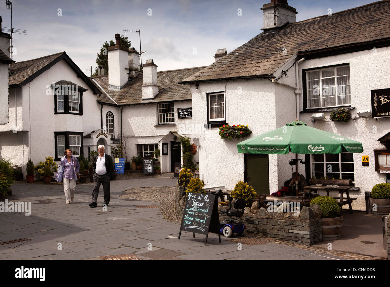 England hawkshead beatrix potter shop cumbria lake hi-res stock ...