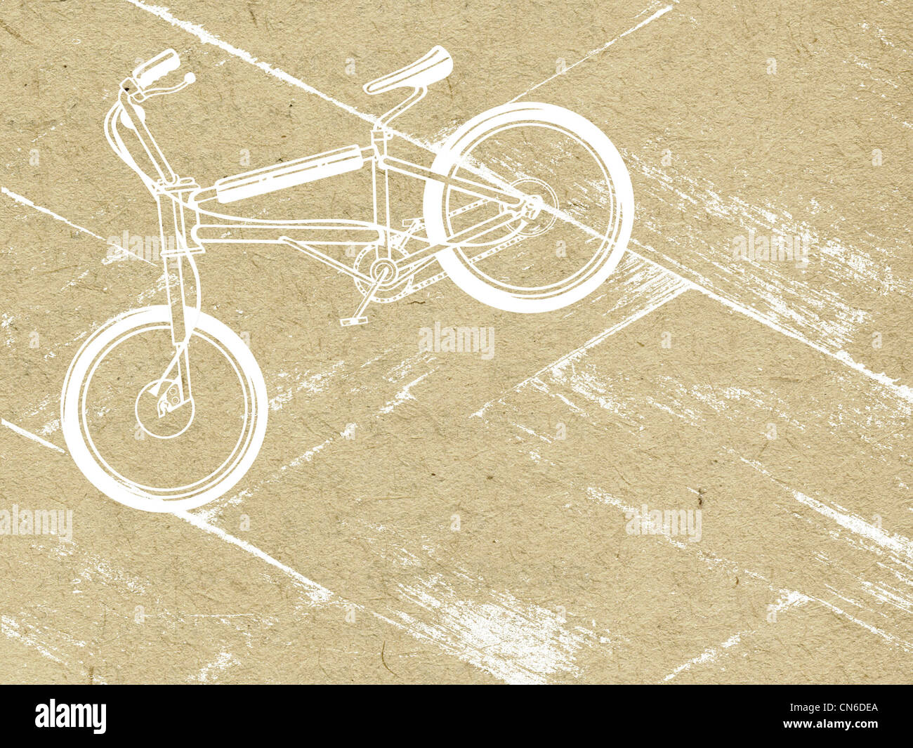 bicycle on grunge background Stock Photo - Alamy