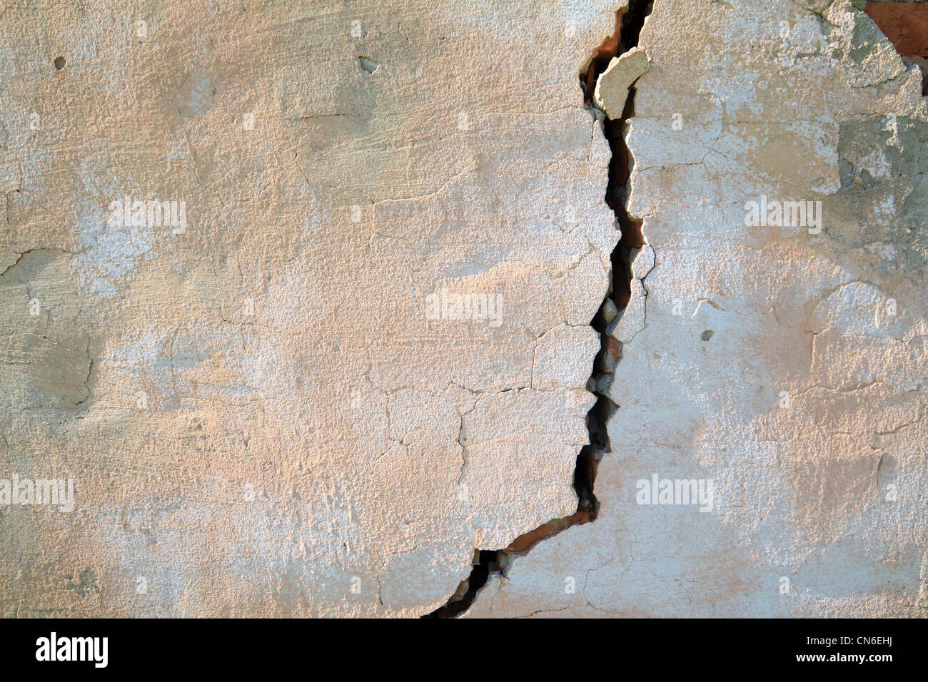 rift in old brick wall Stock Photo - Alamy