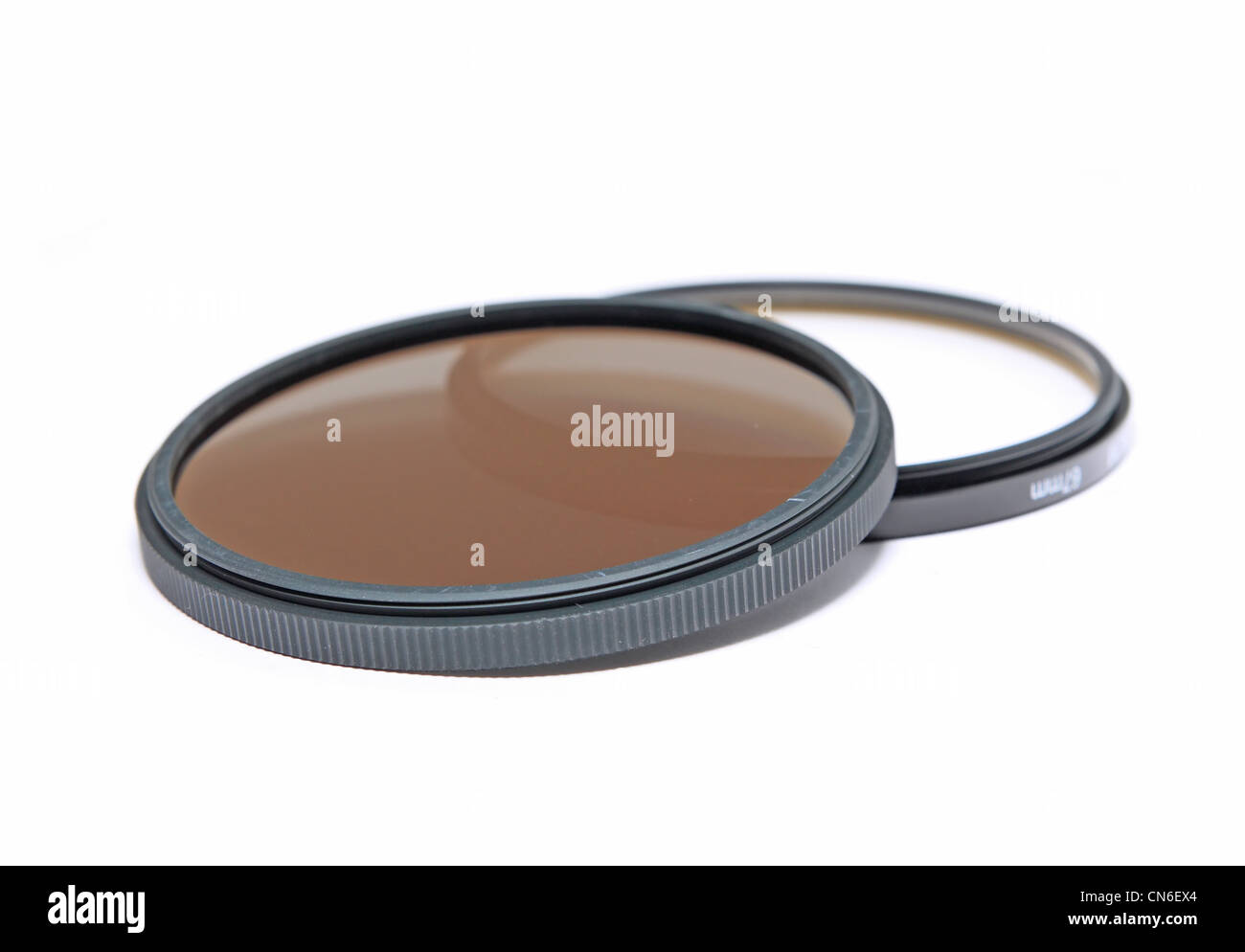 two light filter on white background Stock Photo - Alamy