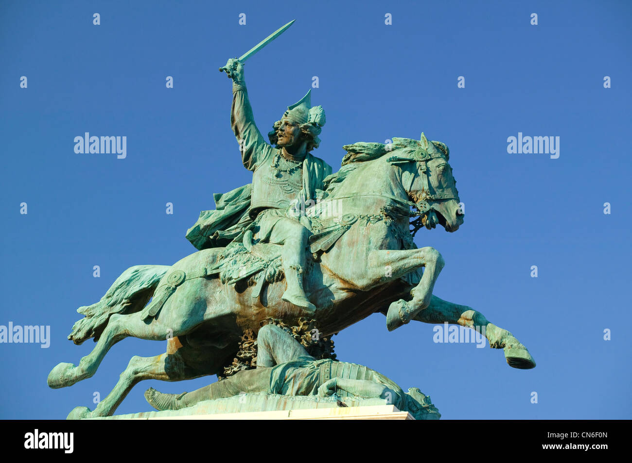 Statue of Vercingetorix by Bartholdi on Place de Jaude in Clermont ...