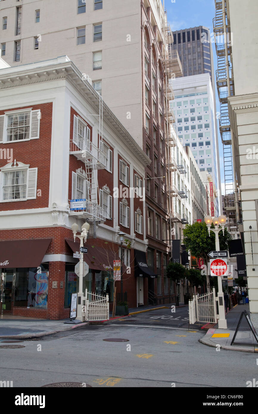 Maiden Lane, Downtown San Francisco, California Stock Photo - Alamy