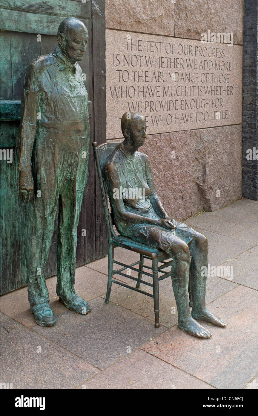 The Rural Couple at the Franklin Delano Roosevelt memorial Washington ...