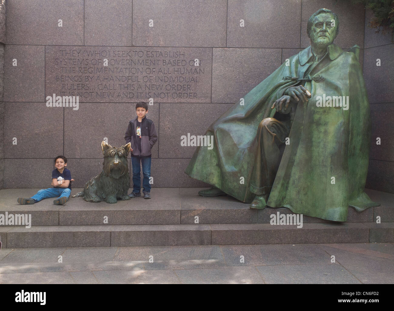 Franklin Delano Roosevelt memorial Washington DC Stock Photo - Alamy