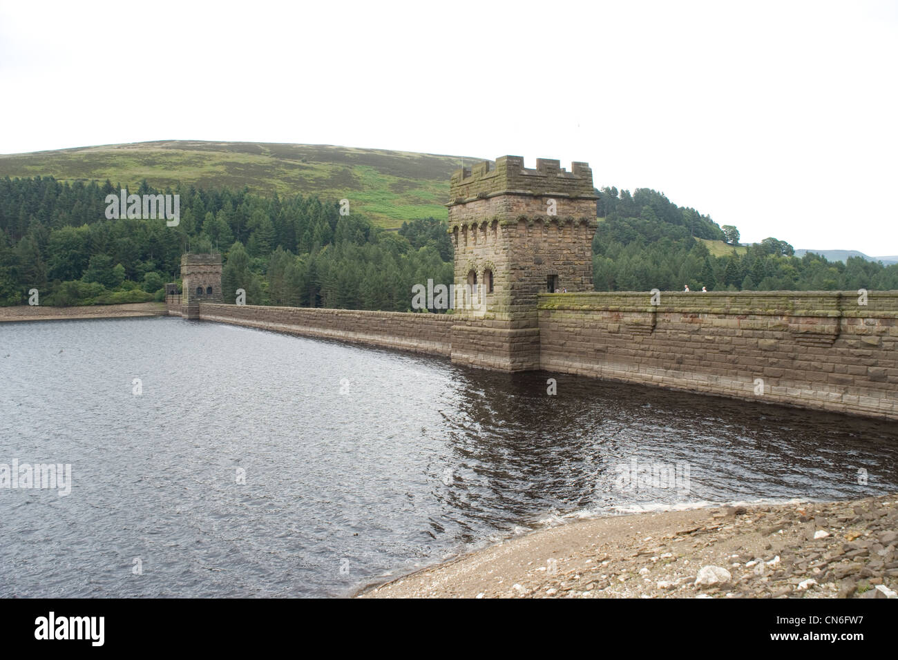 The Upper Derwent Reservoir in the Peak District in Derbyshire Stock ...