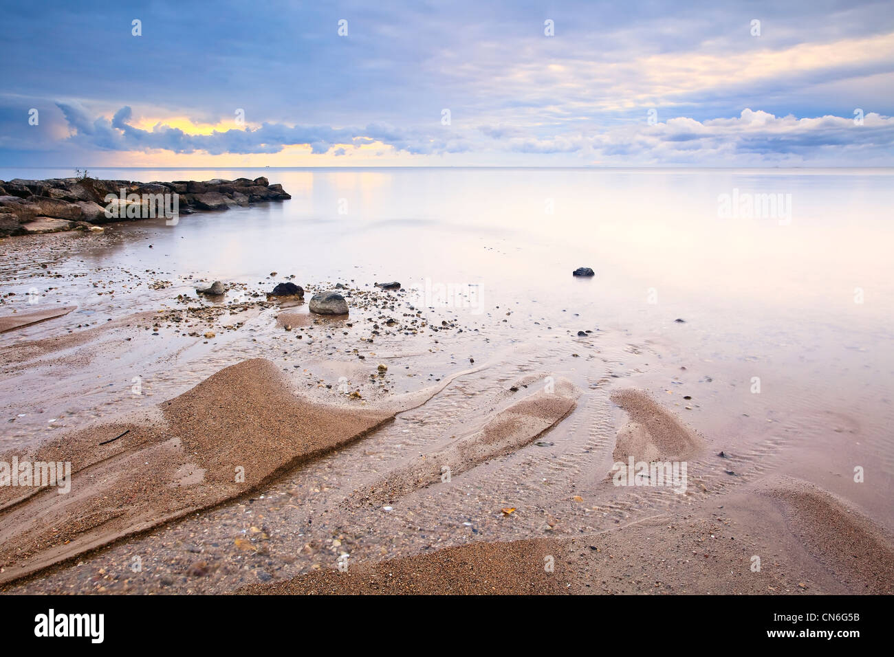 Sunrise over Lake Winnipeg, Gimli, Manitoba Stock Photo - Alamy