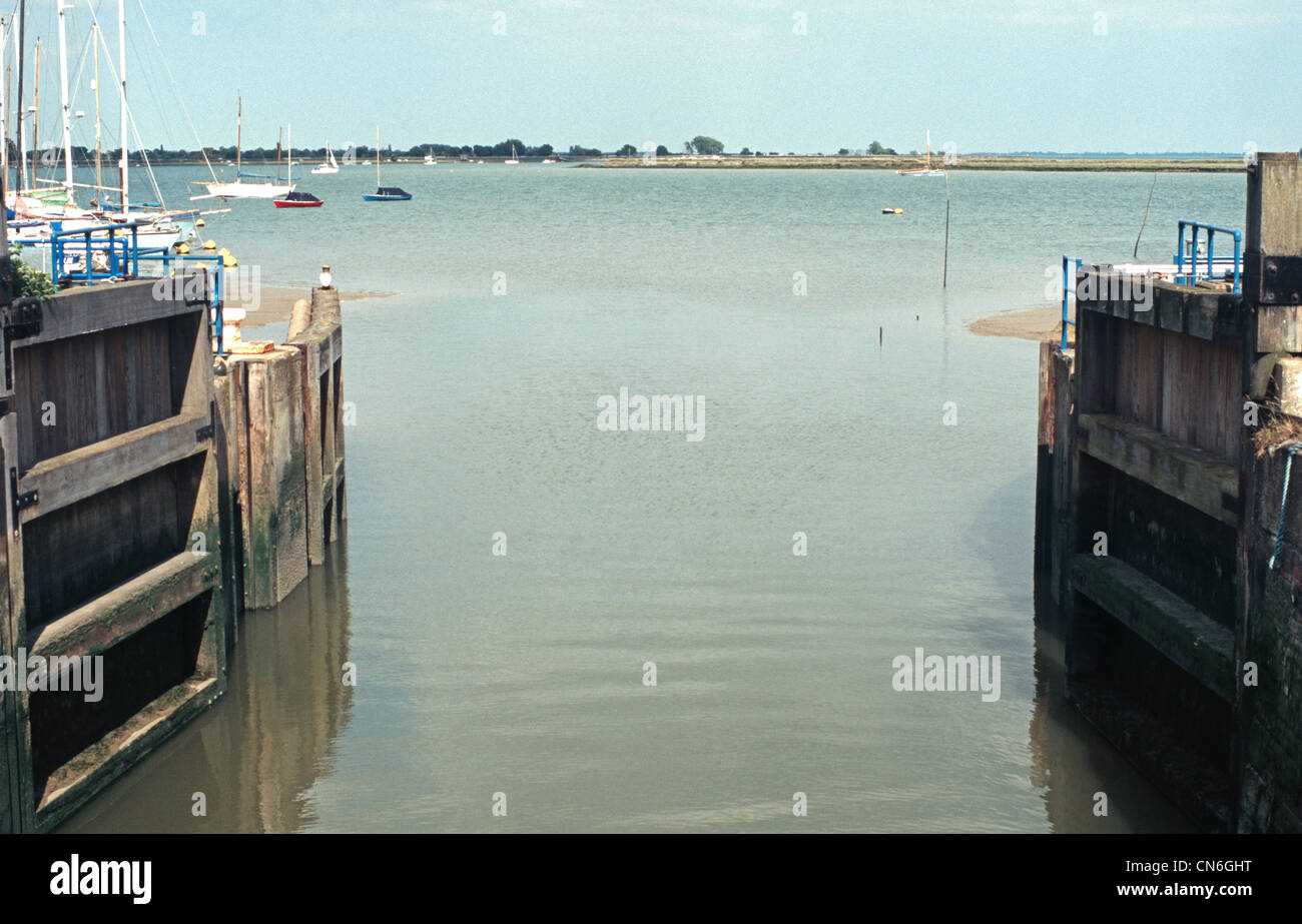 Heybridge Basin - Sea Lock Stock Photo - Alamy