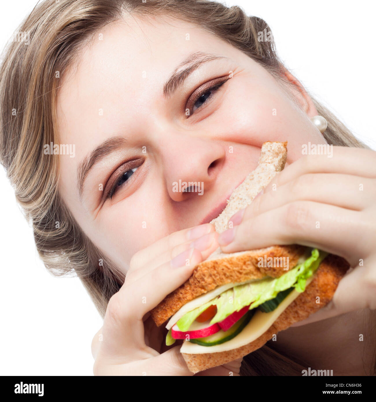 Funny sandwich face hi-res stock photography and images - Alamy