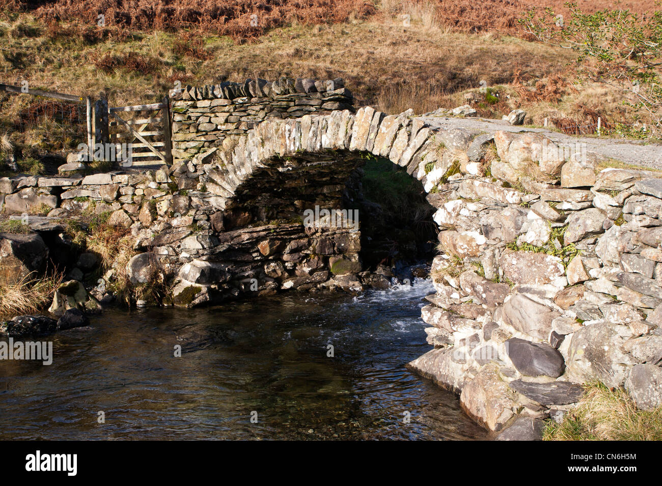 Scandale Beck and High Sweden Bridge, Ambleside, Cumbria, England, UK ...