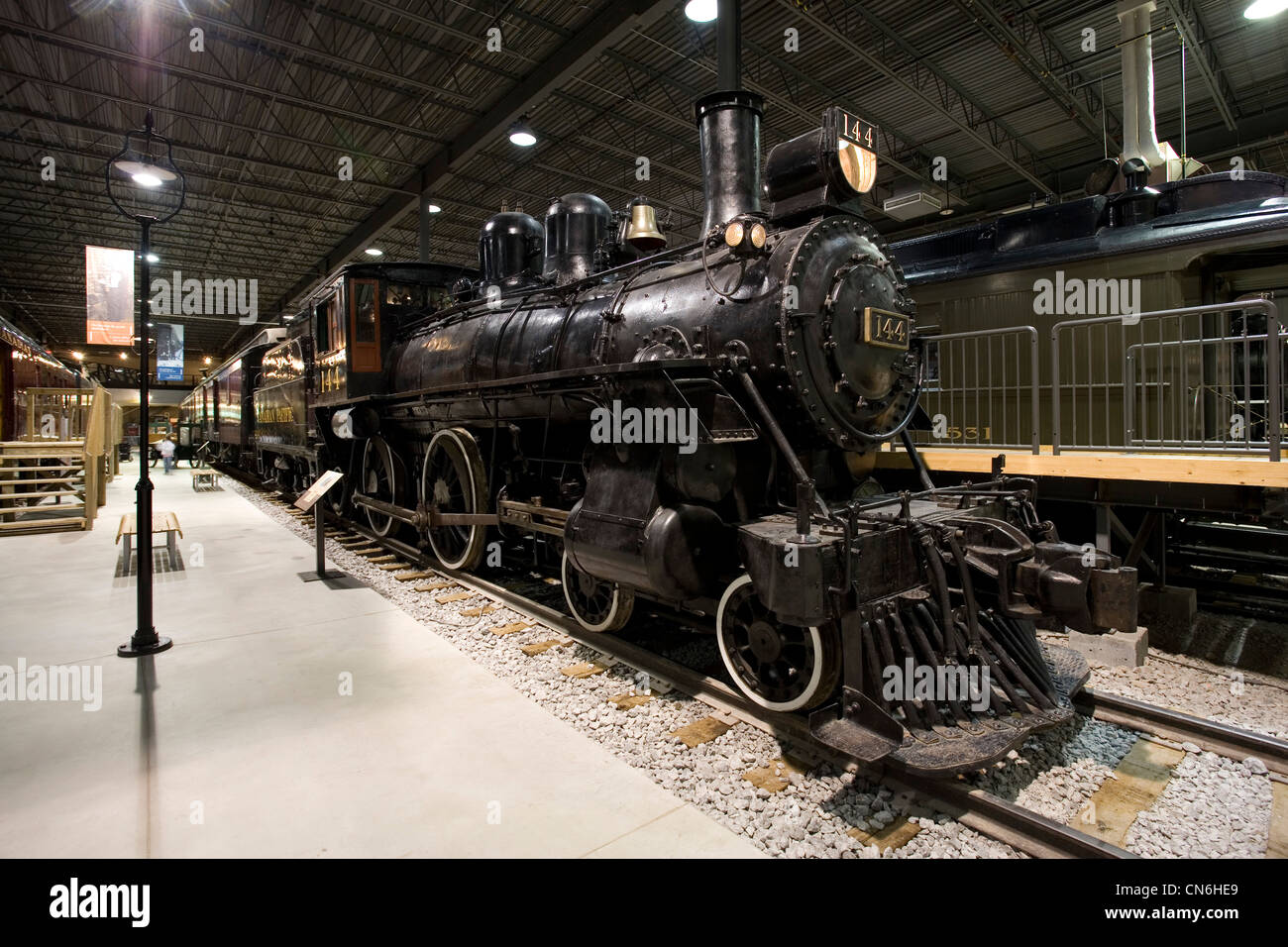 Interior of a Train Museum, Saint-Constant, Quebec Stock Photo - Alamy