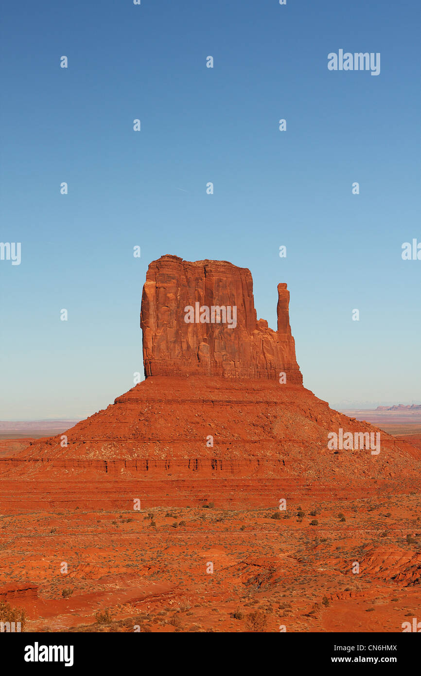 Beautiful Red Navajo Sandstone Buttes of Monument Valley Stock Photo ...