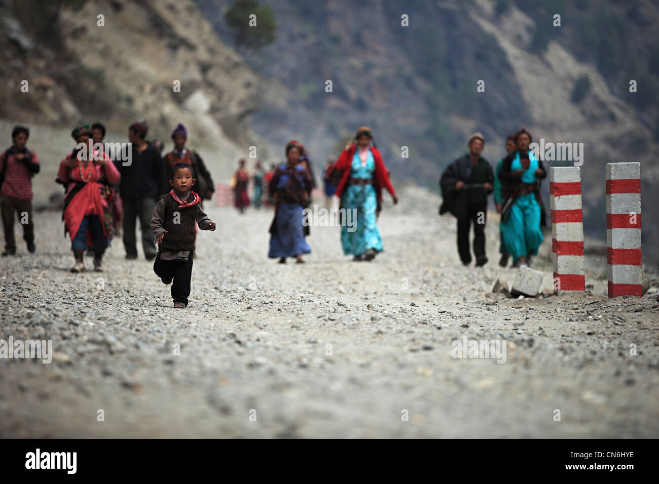 Nepal women traditional dress hi-res stock photography and images - Alamy