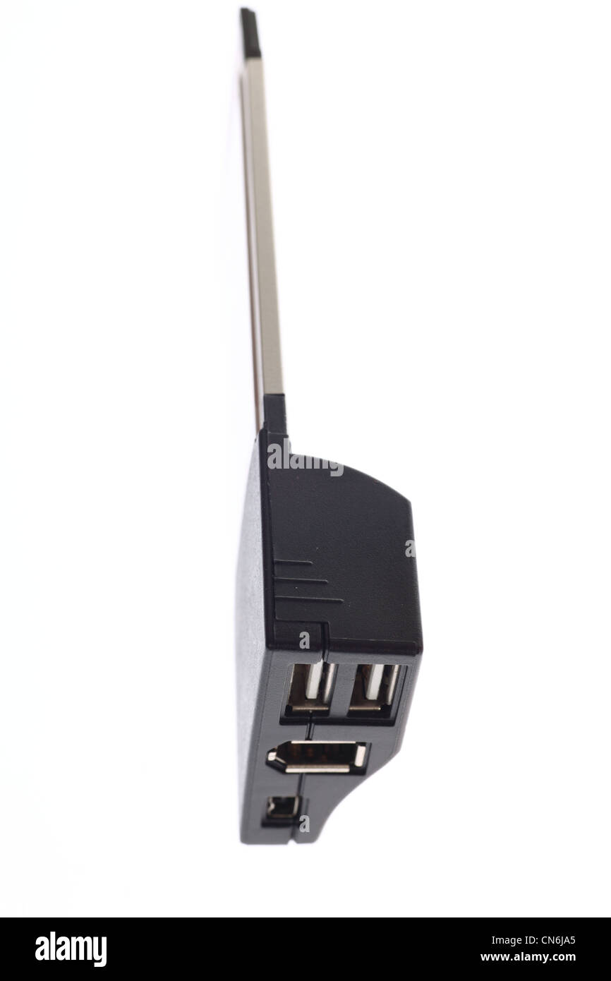 Wireless PC-card closeup pcmcia mobile, mobility, network Stock Photo ...