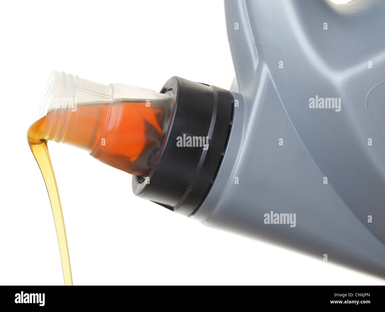 Can with car engine oil isolated on white Stock Photo - Alamy