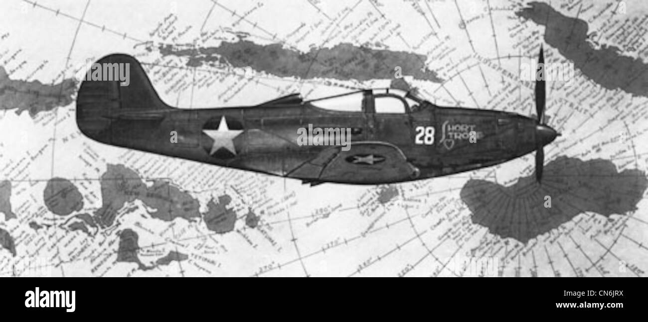 A profile of Bell P-39 Airacobra, called "Short Stroke" that operated ...
