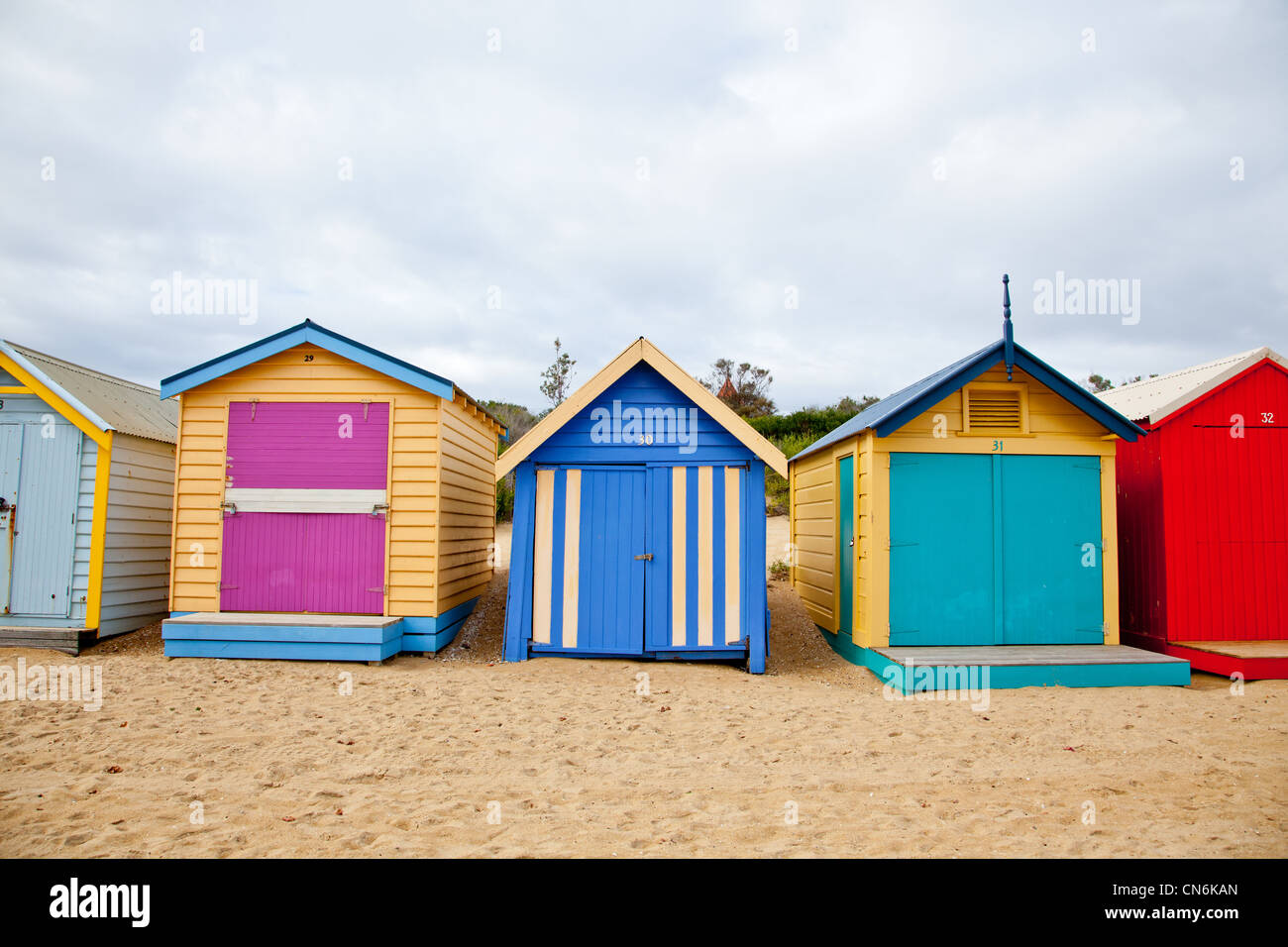 Australian beach huts hi-res stock photography and images - Alamy