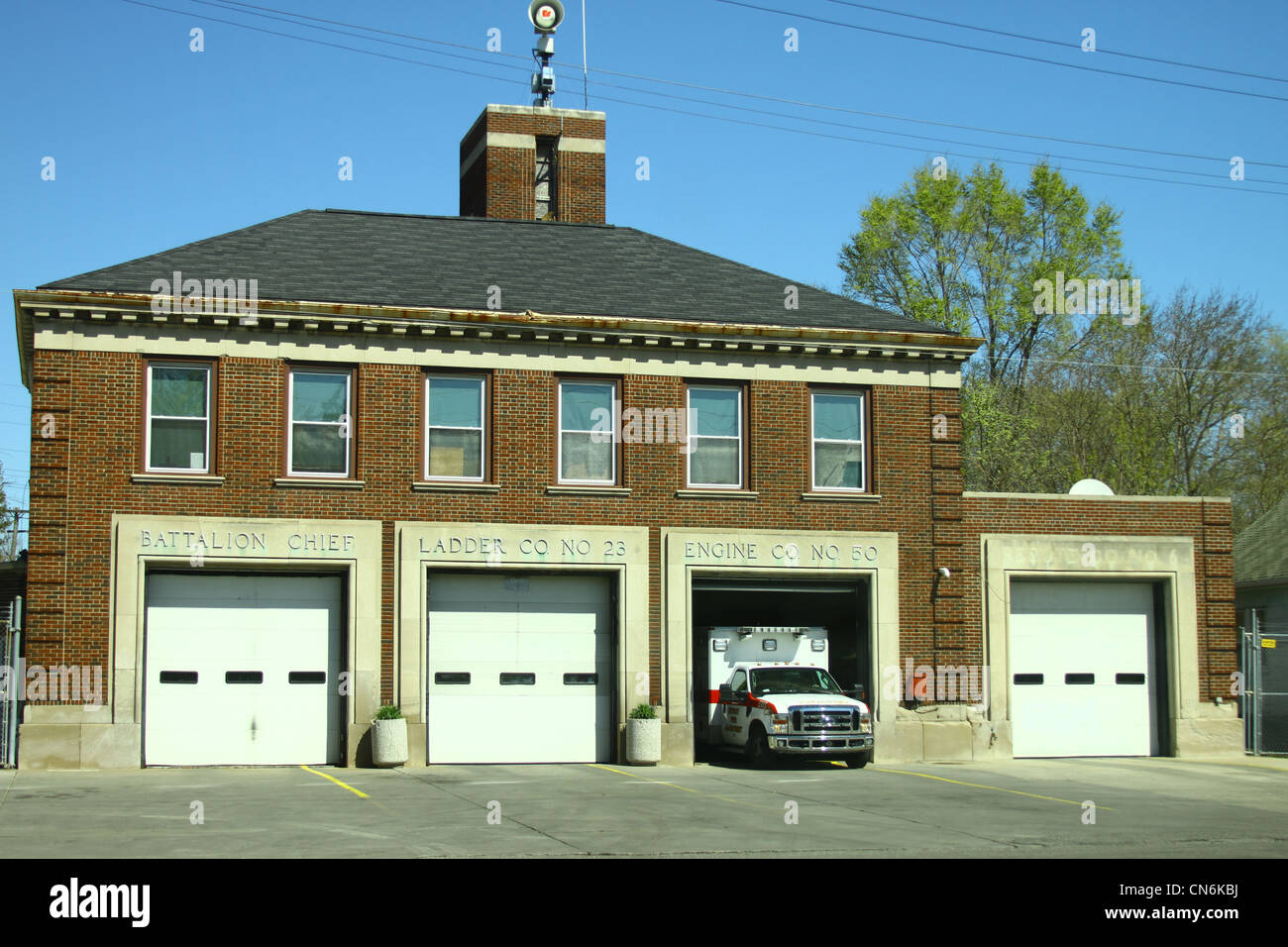 Engine Co 50 & Ladder Co 23 of the Detroit Fire Department Stock Photo ...
