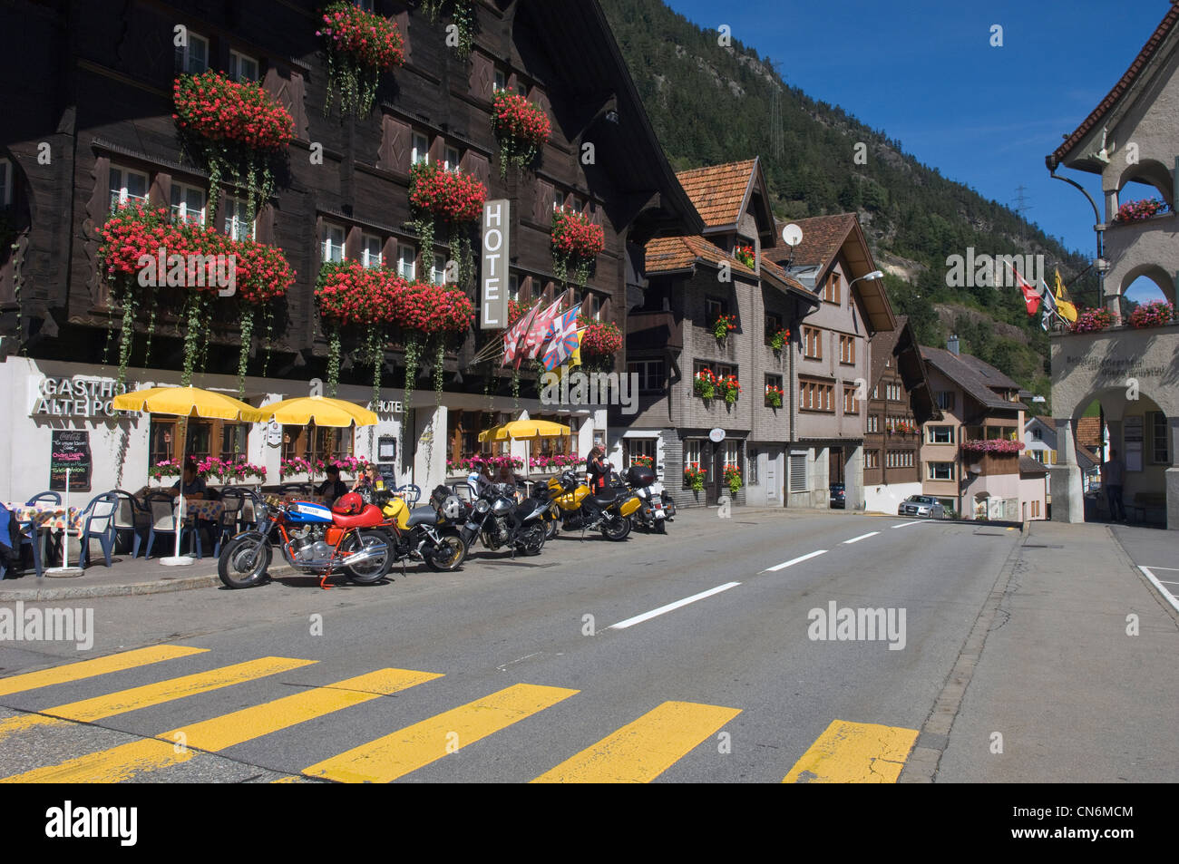 Wassen in the Canton of Uri in Switzerland Stock Photo - Alamy
