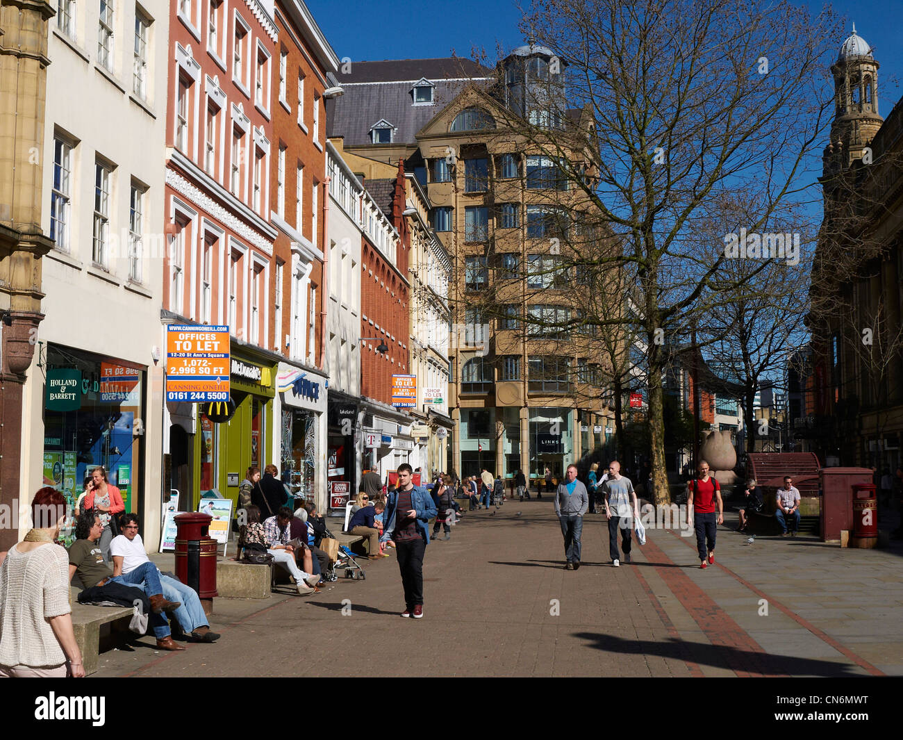 St Anne`s Square in Manchester UK Stock Photo - Alamy