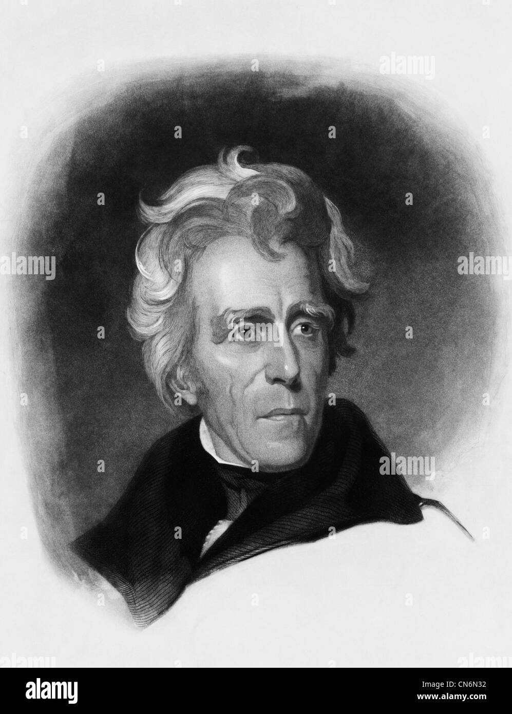 Vintage portrait of Andrew Jackson (1767 - 1845) - the seventh US ...