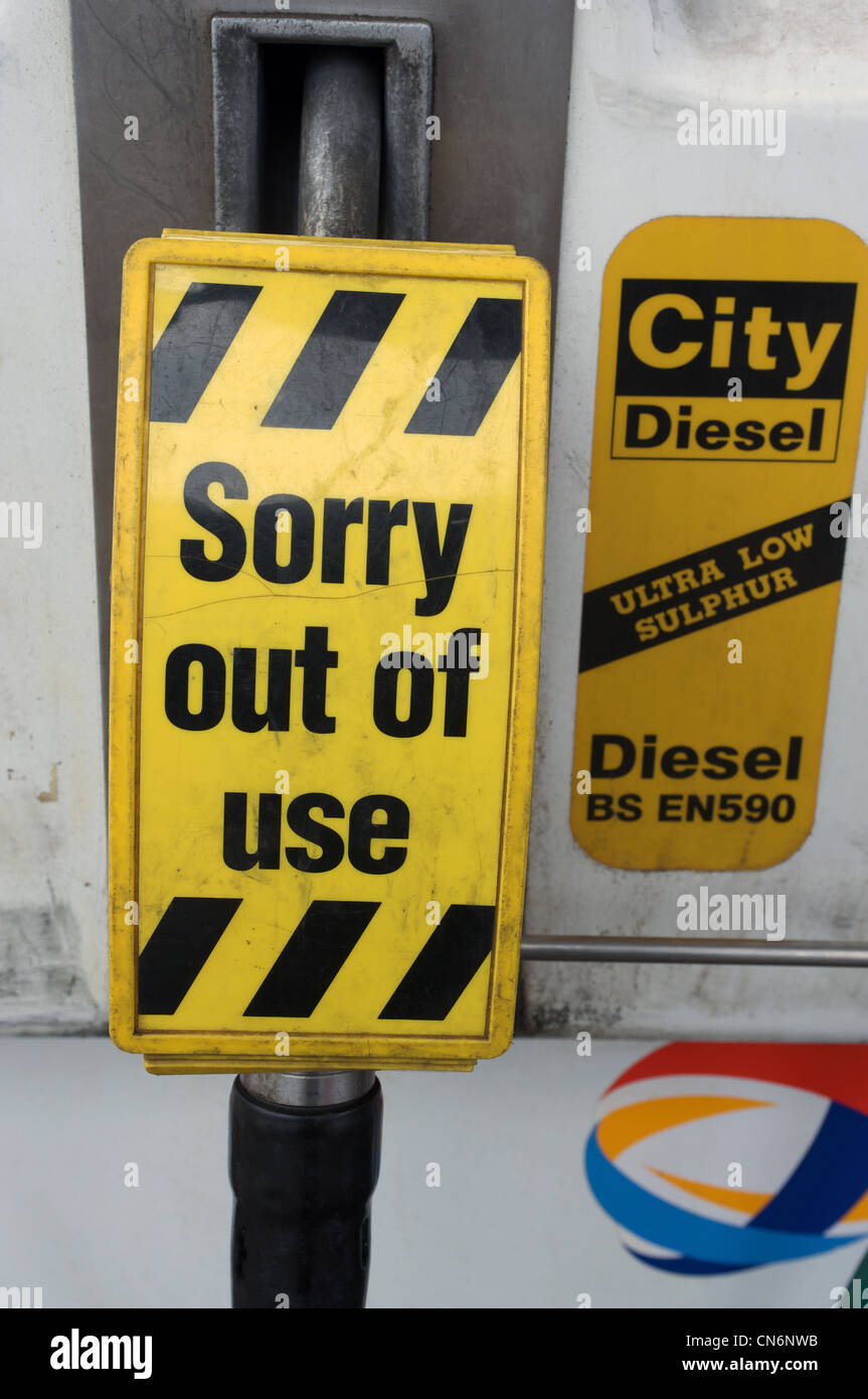 No diesel due to panic buying by drivers concerned that there would be ...