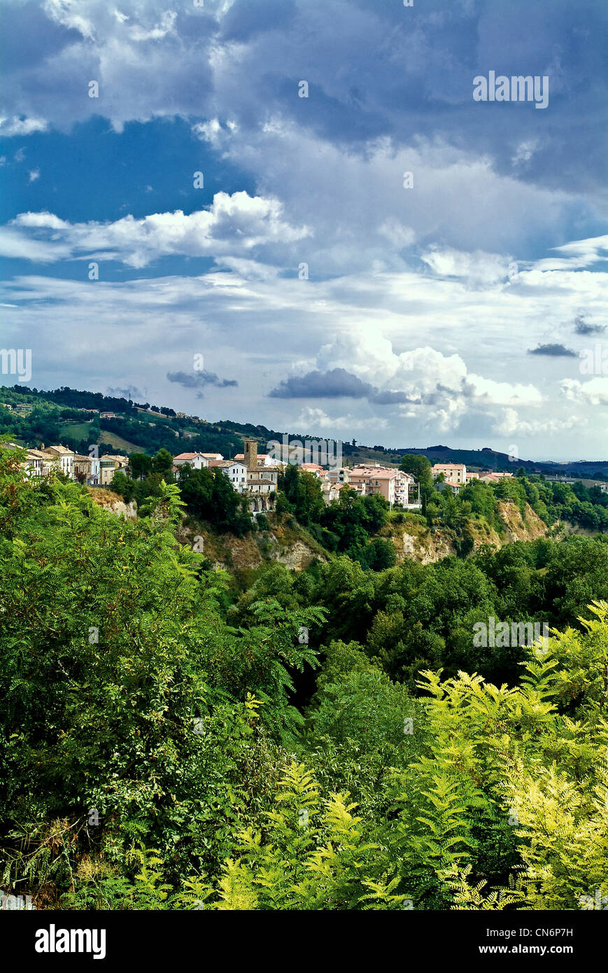 Europe Italy Abruzzo Campli Teramo Province Campli view Stock Photo - Alamy
