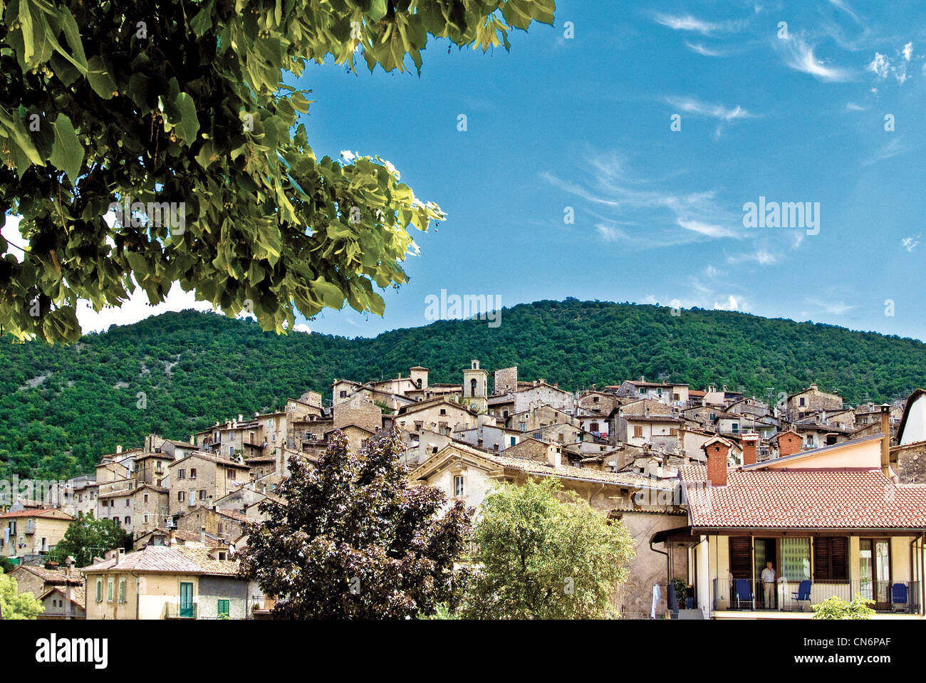 Europe view of medieval scanno village hi-res stock photography and ...