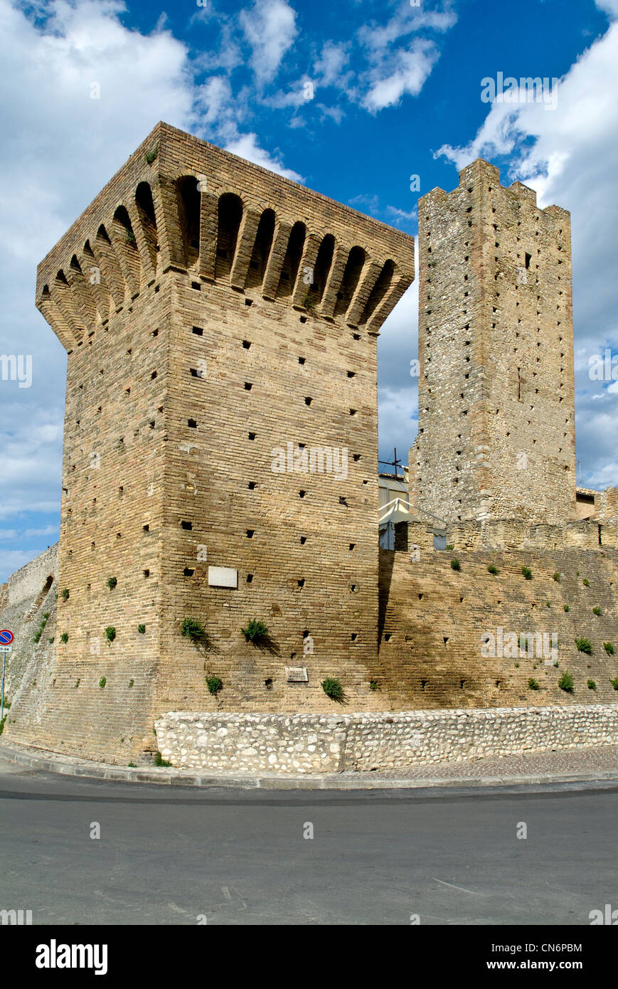 Italy Abruzzi L'Aquila province Lanciano Torri Montanare Stock Photo ...